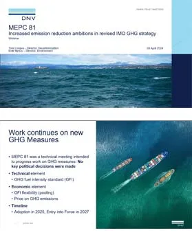 MEPC 81 summary – GHG emissions regulations and more