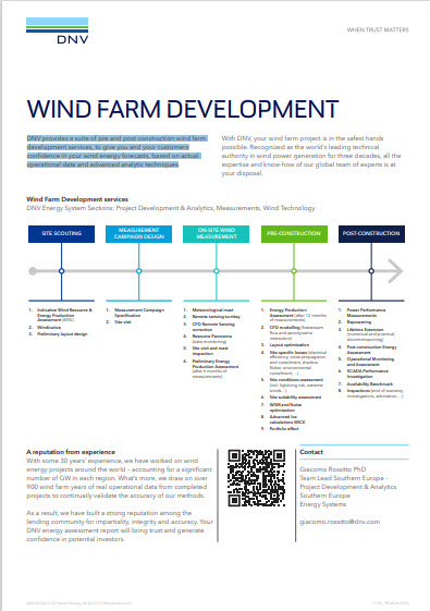 Wind farm development