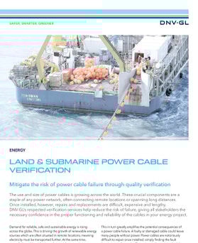 Power cable verification