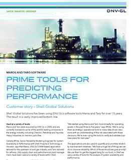 Shell Global Solutions - Prime tools for predicting performance