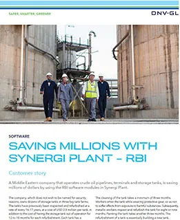 Storage tank inspection software - Synergi Plant - RBI AST