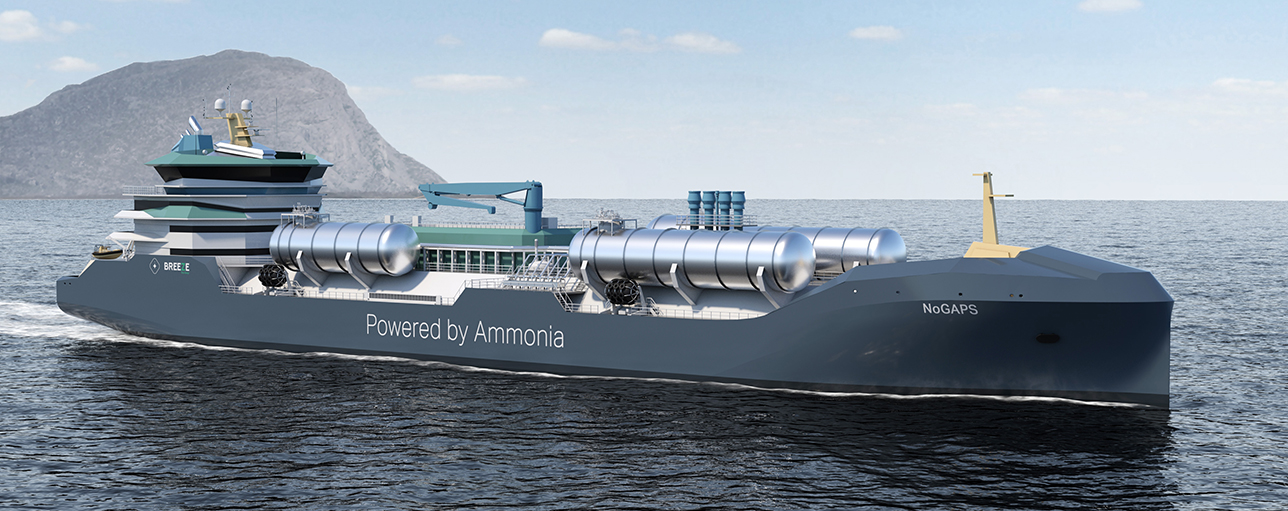 DNV presents AiP for NoGAPS ammonia-powered gas carrier design DNV presents AiP for NoGAPS ammonia-powered gas carrier design
