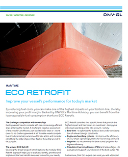 ECO Retrofit – vessel efficiency upgrades