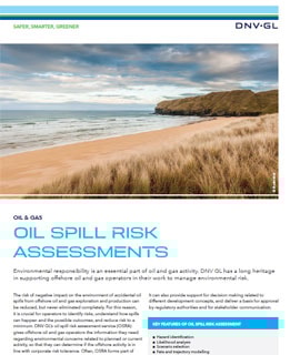 Oil spill risk assessment