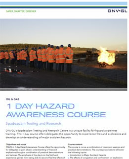 Hazard awareness course (1 day) at Spadeadam Research and Testing ...