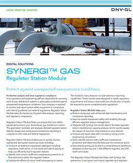 Synergi Gas - Regulator Station