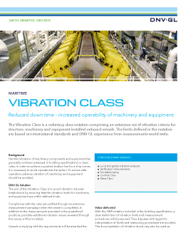 Class notations – noise and vibration
